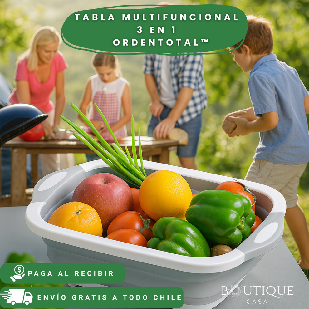 Tabla Multifuncional 3 en 1 | OrdenTotal™ – Casa Boutique Chile